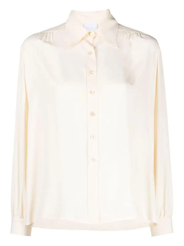 MERCI Button-up Long-sleeve Shirt