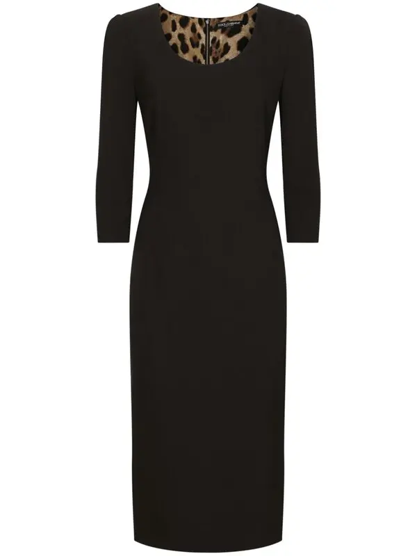 Dolce & Gabbana Midi Wool-blend Dress