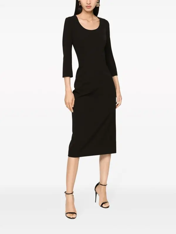 Dolce & Gabbana Midi Wool-blend Dress