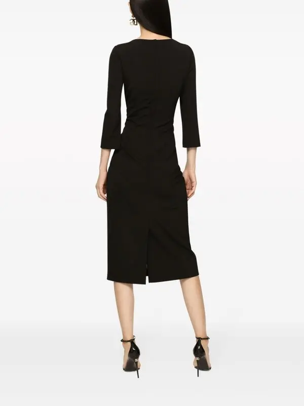 Dolce & Gabbana Midi Wool-blend Dress