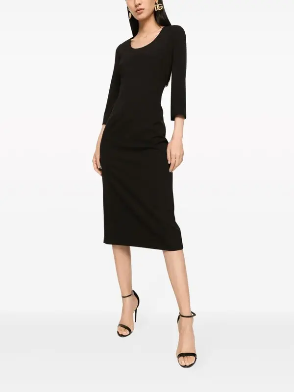 Dolce & Gabbana Midi Wool-blend Dress