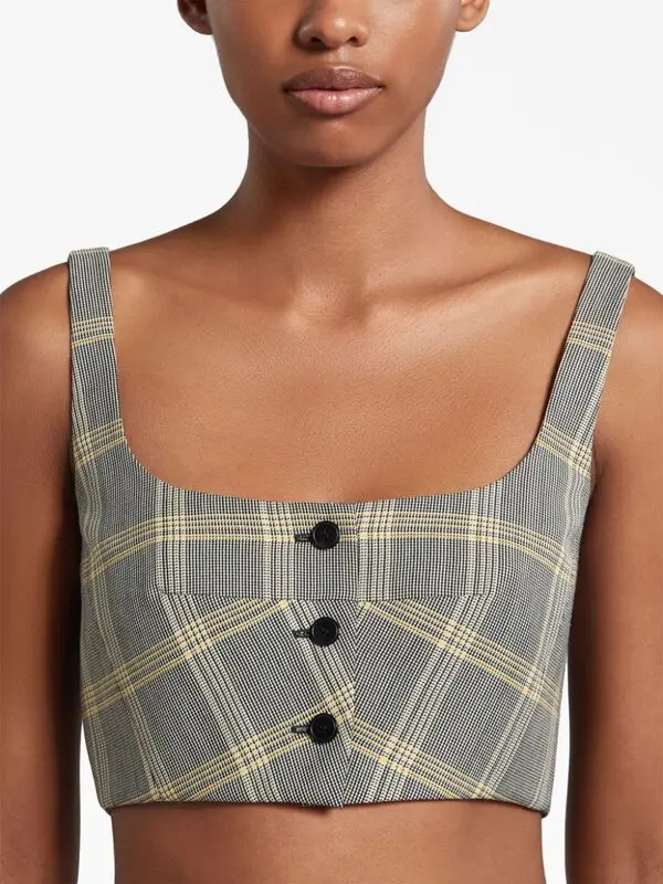 Marni Virgin Wool-blend Cropped Top