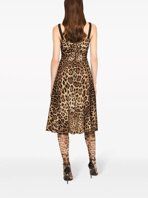 Dolce & Gabbana Midi Leopard-print Dress
