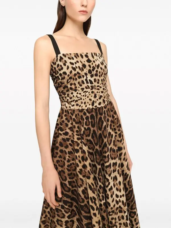 Dolce & Gabbana Midi Leopard-print Dress