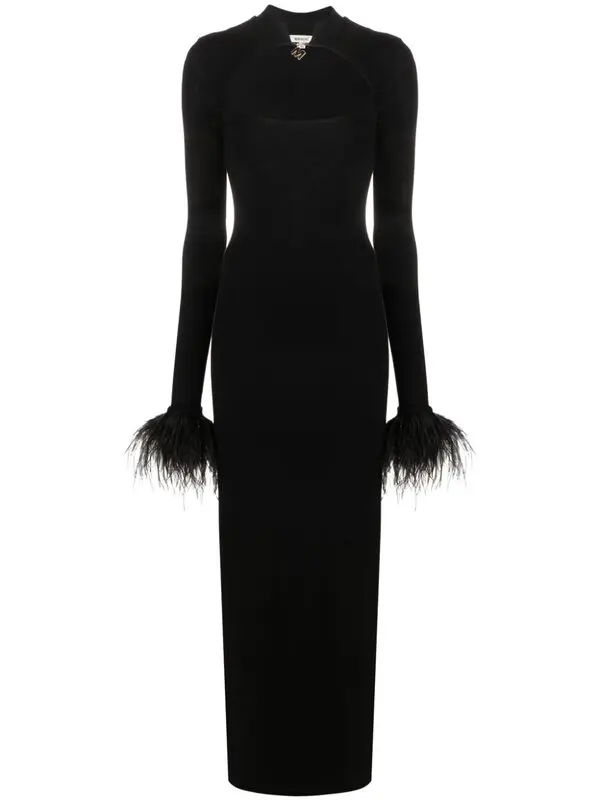 MANURI Cindy Square-neck Long Dress