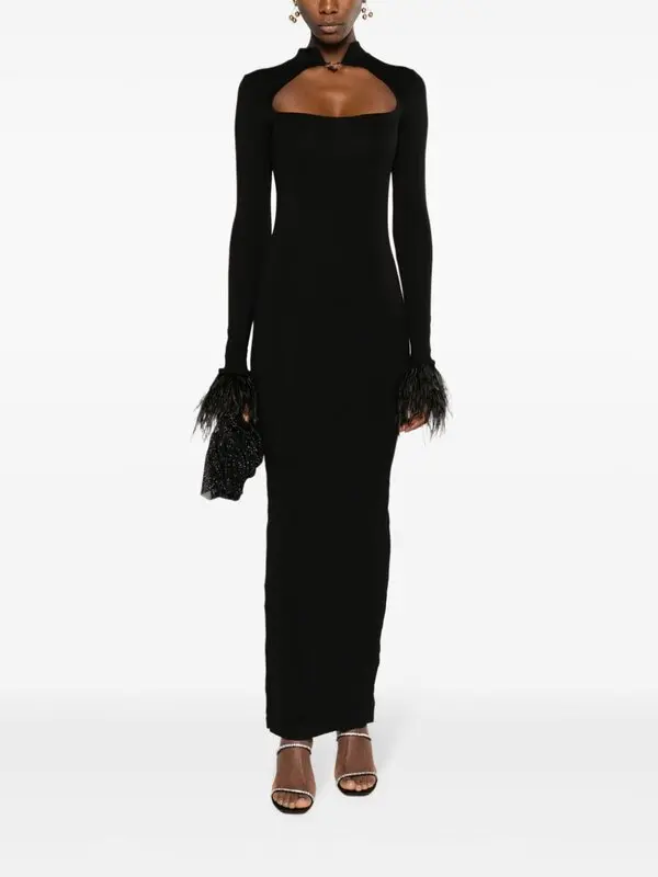 MANURI Cindy Square-neck Long Dress