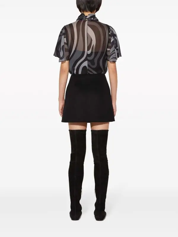 Emilio Pucci Wool Miniskirt