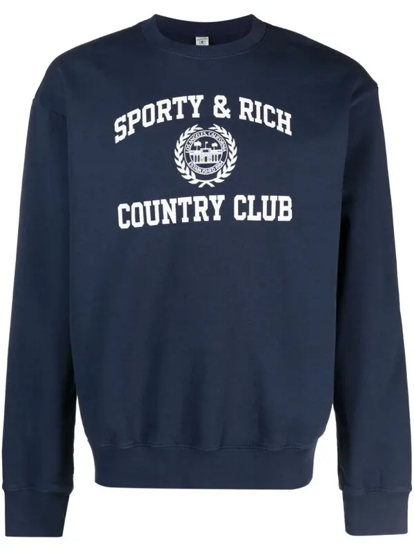 SPORTY & RICH Logo-print Sweatshirt
