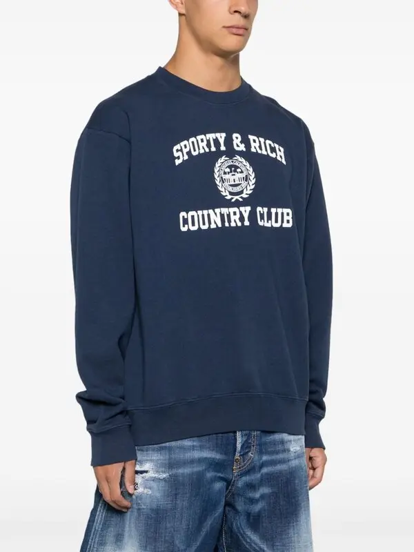 SPORTY & RICH Logo-print Sweatshirt