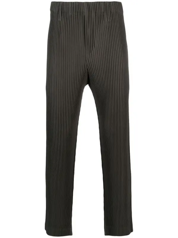 Issey Miyake Pleated Straight-leg Trousers