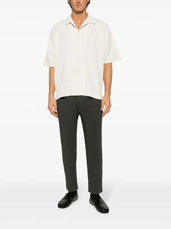 Issey Miyake Pleated Straight-leg Trousers