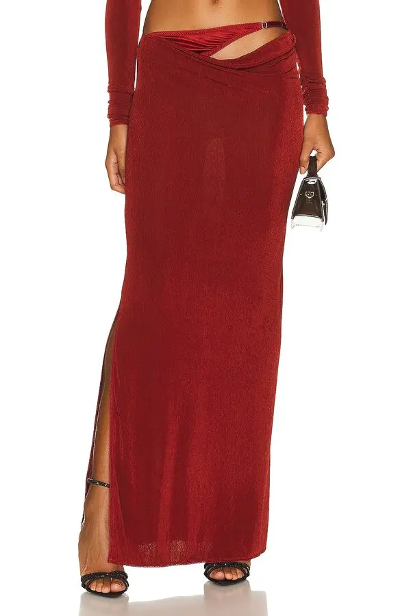 Anna October Kerry Skirt In Rust