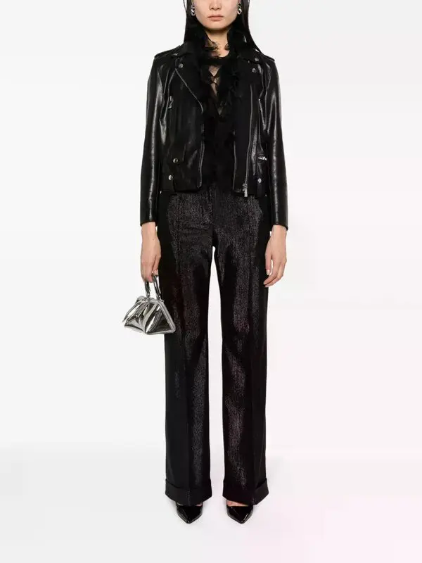 Philosophy Di Lorenzo Serafini Metallic-effect Straight-leg Trousers