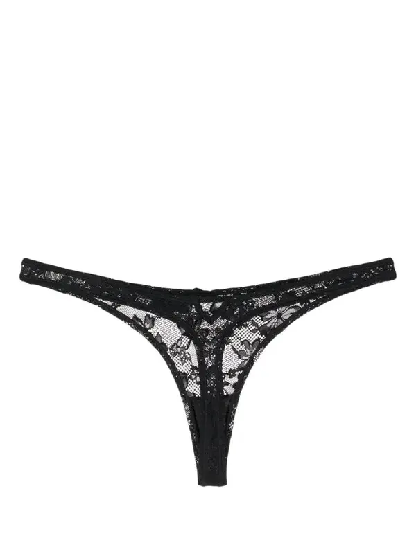 FLEUR DU MAL Le Stretch Lace Thong