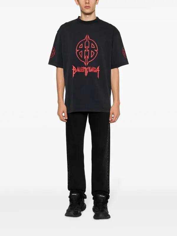 Balenciaga Logo-print Cotton T-shirt