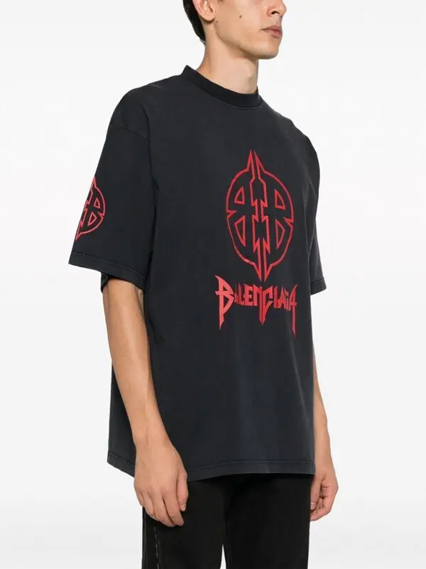 Balenciaga Logo-print Cotton T-shirt