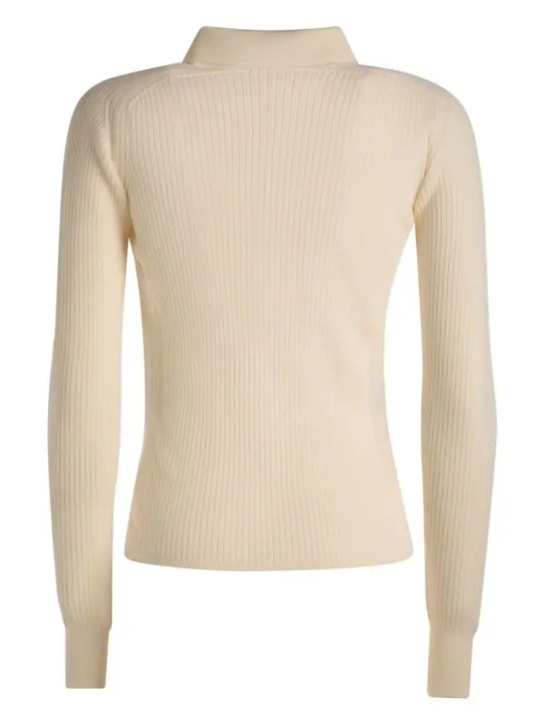 Bally Logo-embroidered Ribbed-knit Jumper