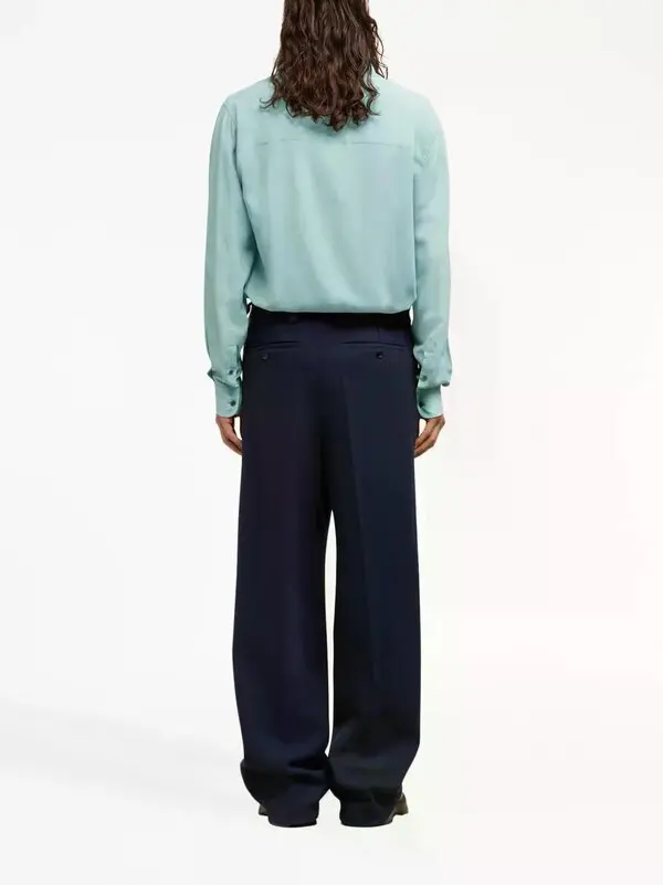 Ami Button-up Crepe Shirt