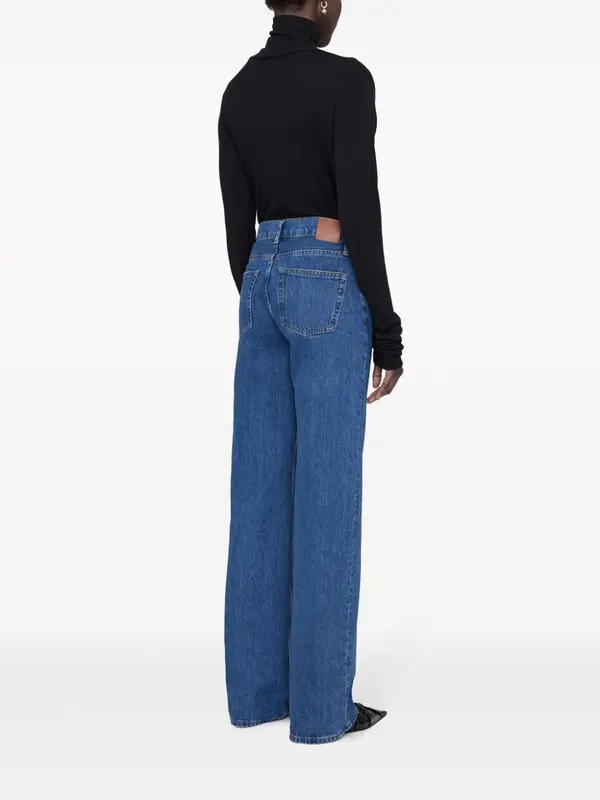 ANINE BING Hugh Wide-leg Jeans - Blue
