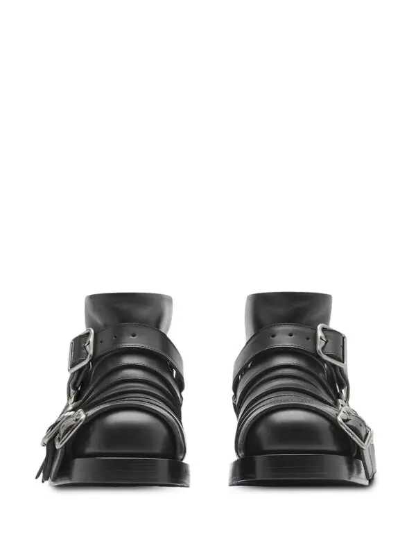 Burberry Multi-strap Leather Boots