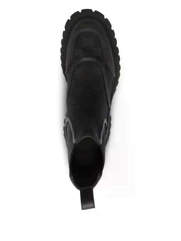 Gucci Gg Canvas Chelsea Boots