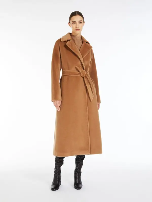Max Mara Wool Beaver Cloth Coat - Camel | Editorialist