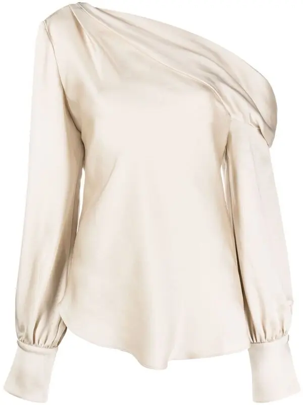 Simkhai Alice One-shoulder Top - Neutrals
