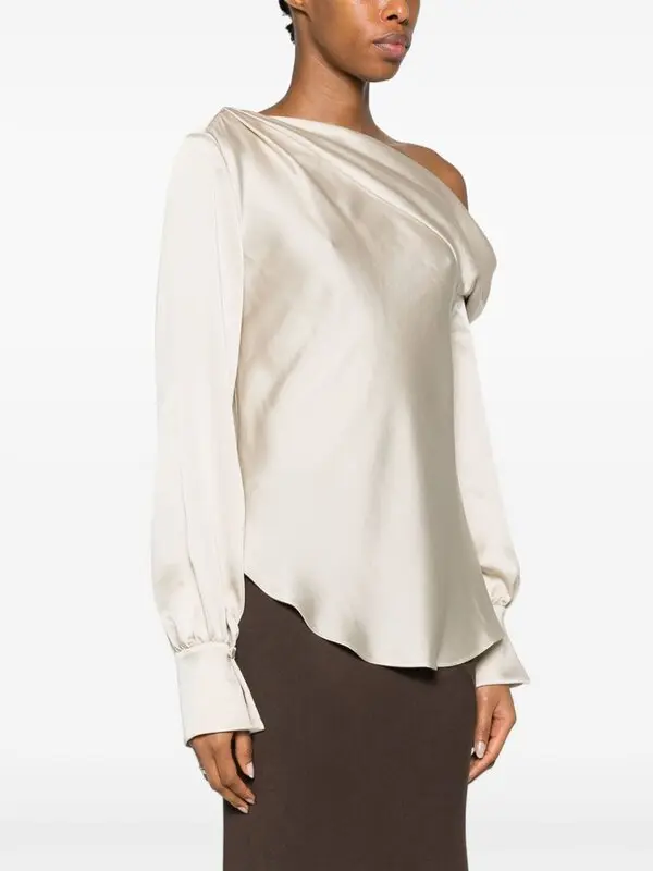 Simkhai Alice One-shoulder Top - Neutrals