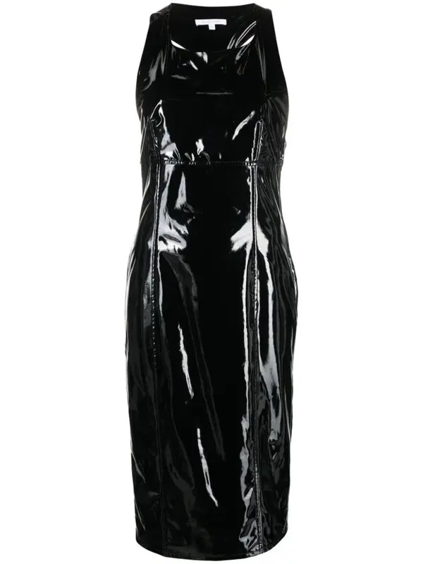 Patrizia Pepe High-shine Buckled Midi Dress