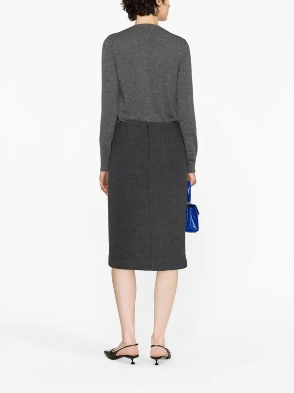 Miu Miu Cashmere Knit Cardigan - Grey