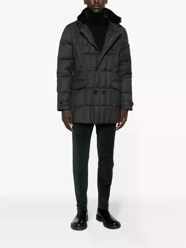 MOORER Funnel-neck Padded Coat
