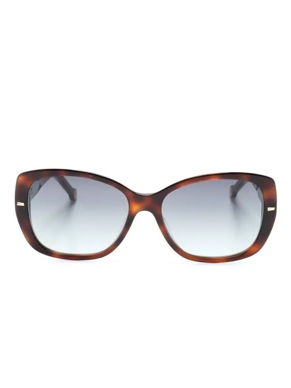 Carolina Herrera Butterfly-frame Sunglasses - Brown