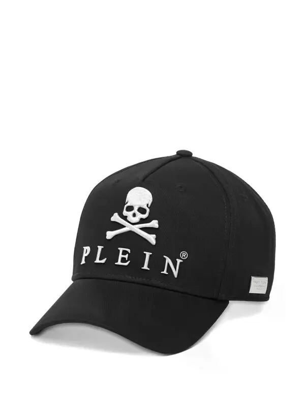 Philipp Plein Skull & Bones Baseball Cap - Black