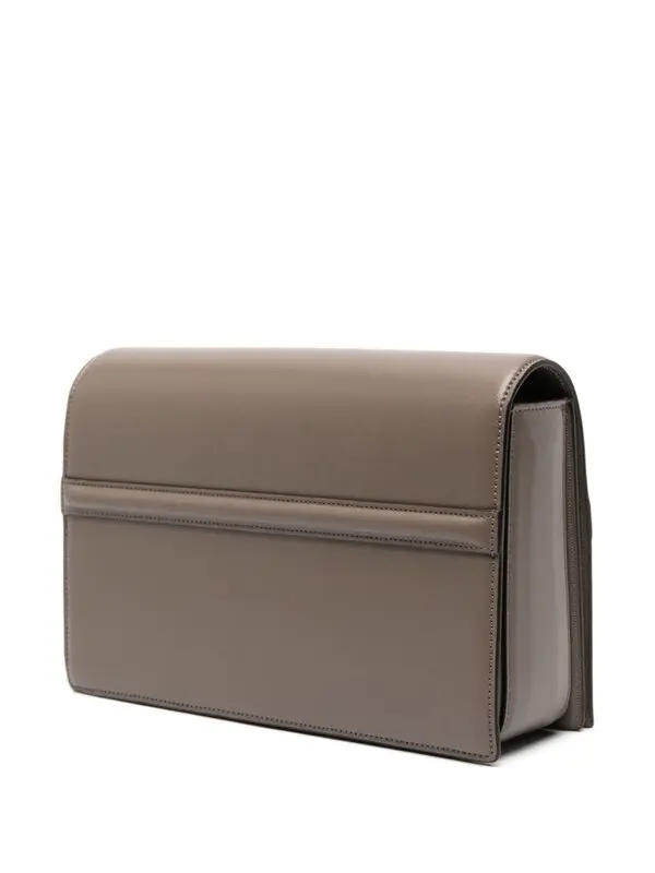 TOTEME T-flap Leather Shoulder Bag - Brown