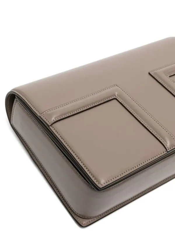 TOTEME T-flap Leather Shoulder Bag - Brown