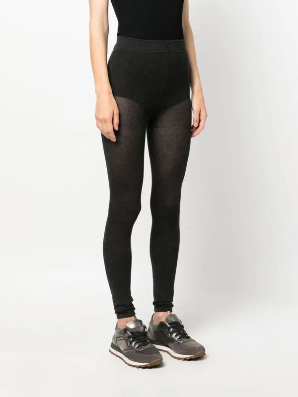 Brunello Cucinelli Sheer Cashmere-blend Leggings