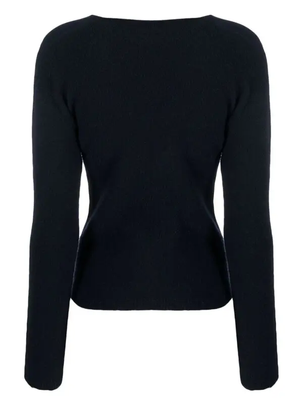 SEMICOUTURE Brushed U-neck Knitted Top
