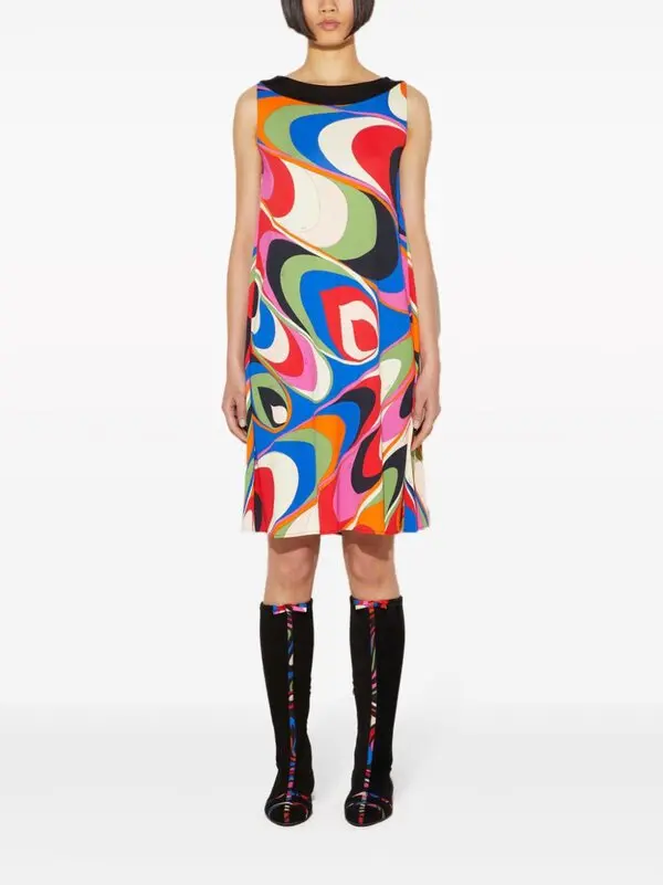 Emilio Pucci Onde-print Shift Dress