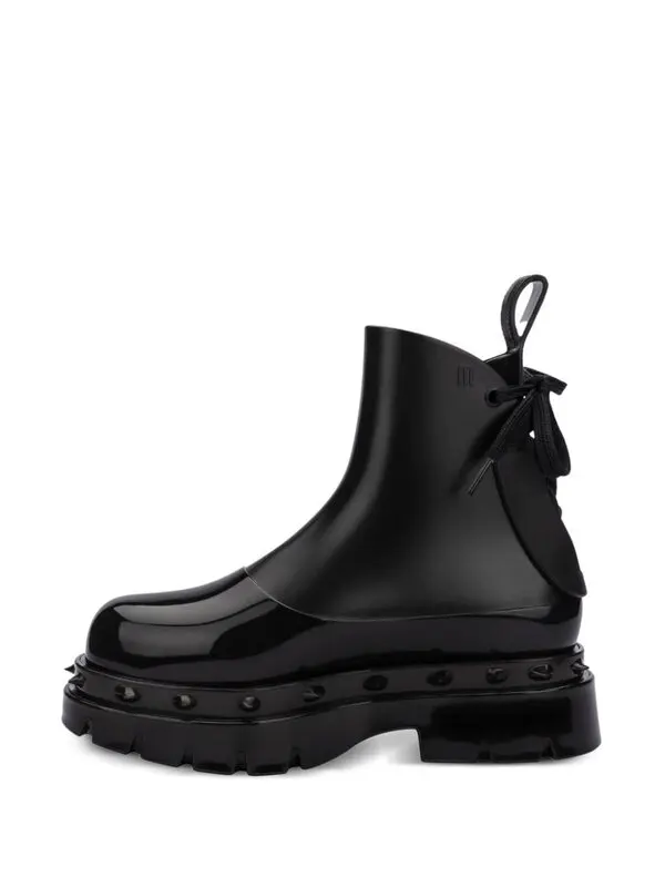 Melissa X Undercover Spikes Platform Combat Boots - Black