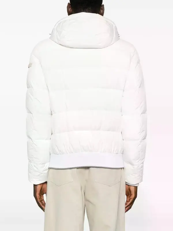 MOORER Hooded Padded Jacket - White