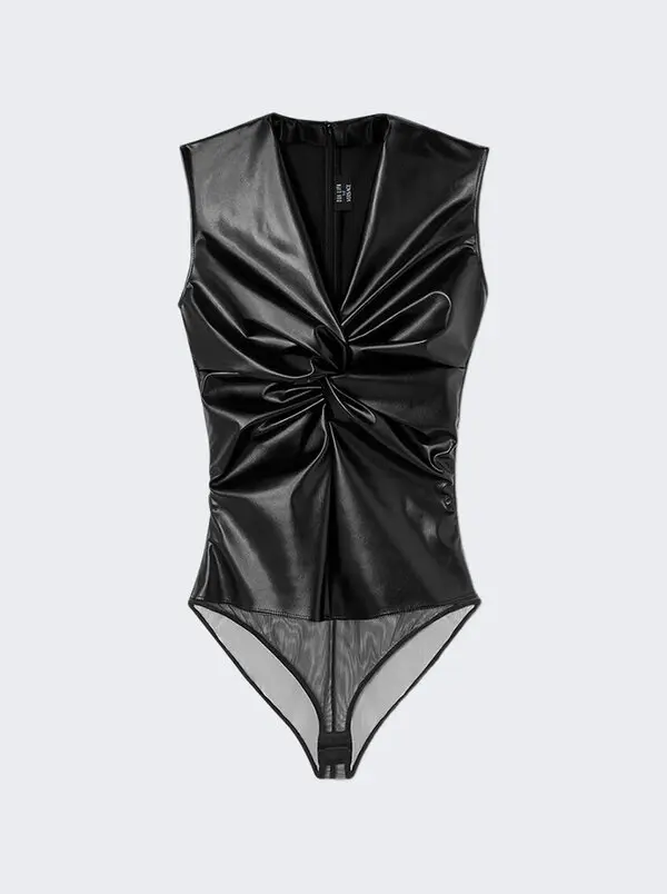 Versace Knotted Bodysuit - Black