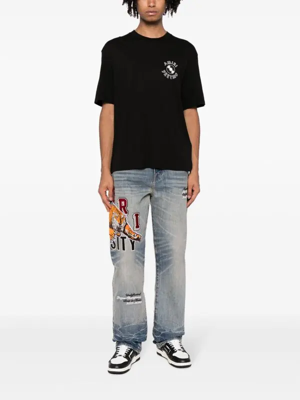 Amiri Varsity Tiger Straight-leg Jeans