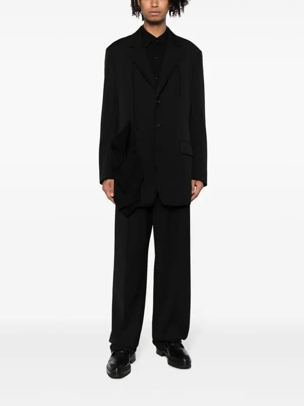 Yohji Yamamoto Notched-lapels Wool Blazer