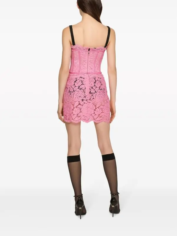 Dolce & Gabbana Chantilly Lace Strapless Top