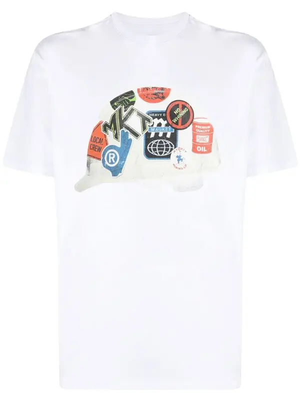 MARKET Hard Hat Cotton T-shirt - White