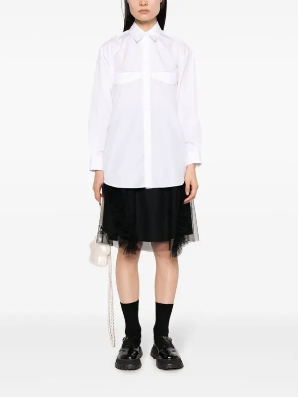 Simone Rocha Long-sleeve Cotton Shirt