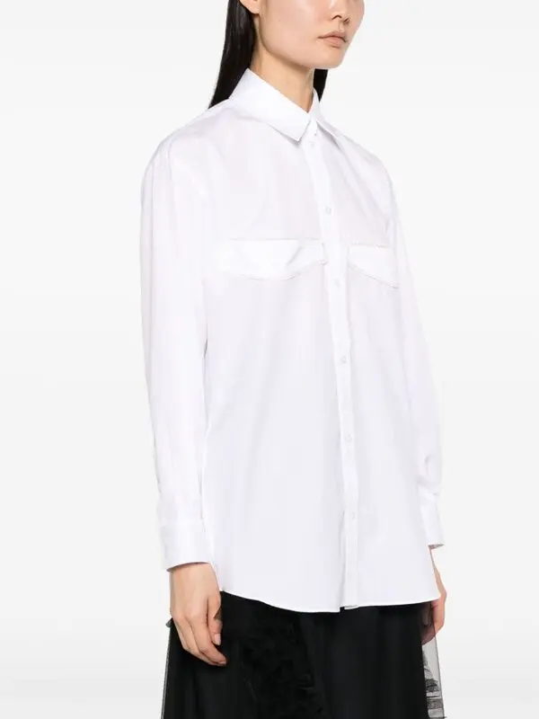 Simone Rocha Long-sleeve Cotton Shirt