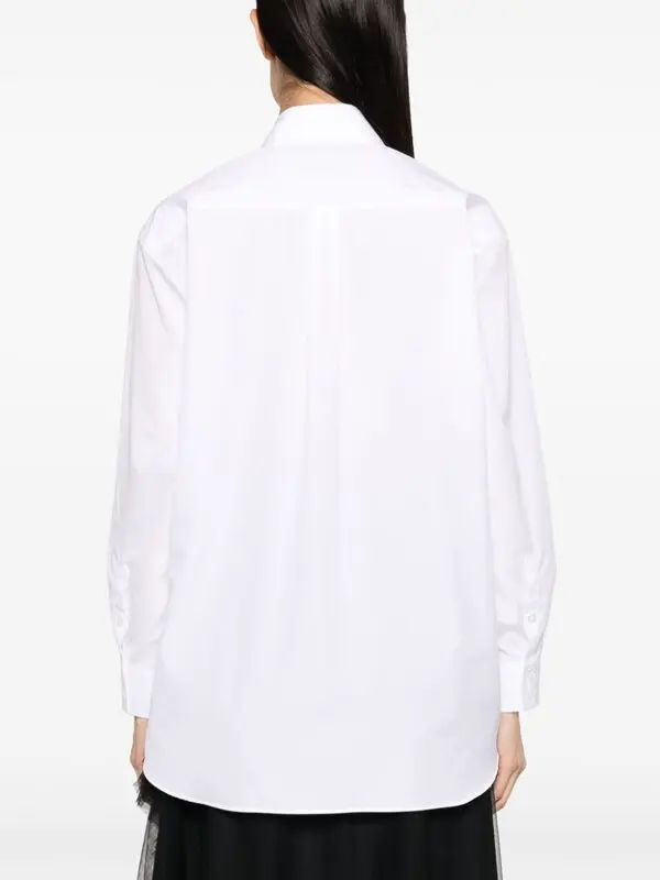 Simone Rocha Long-sleeve Cotton Shirt