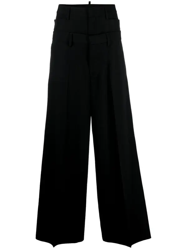 Dsquared2 Layered Wide-leg Trousers