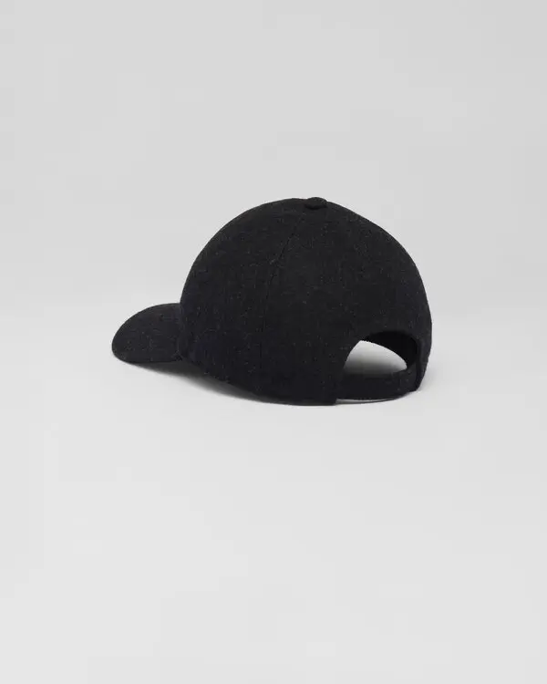 Prada Loden Baseball Cap - Anthracite Gray
